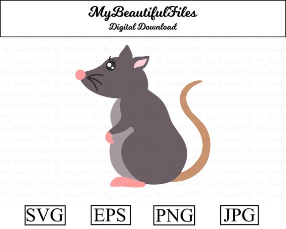 Rat SVGPNG Digital Download Cute Rat File for Printable - Etsy