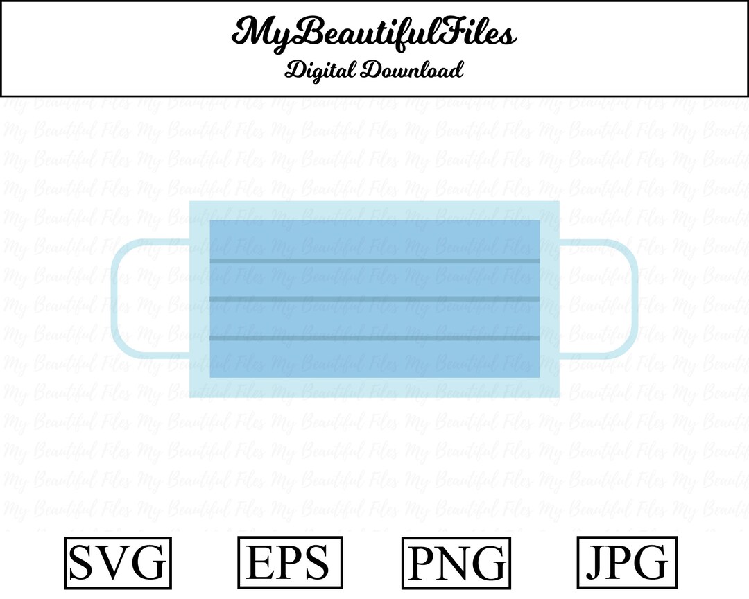 Mask SVGPNG Digital Download Mask File for Printable - Etsy