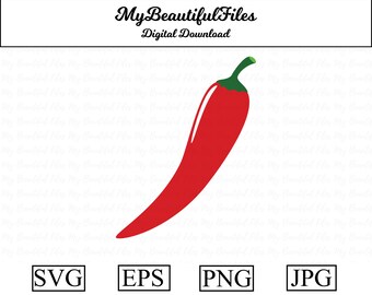 Jalapeno Pepper SVG Files Jalapeño Pepper SVG Cut Files - Etsy