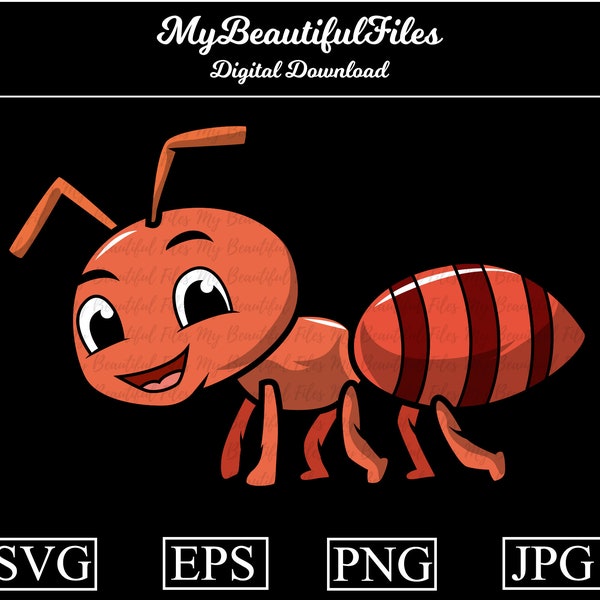 Cartoon Ant Svg - Etsy