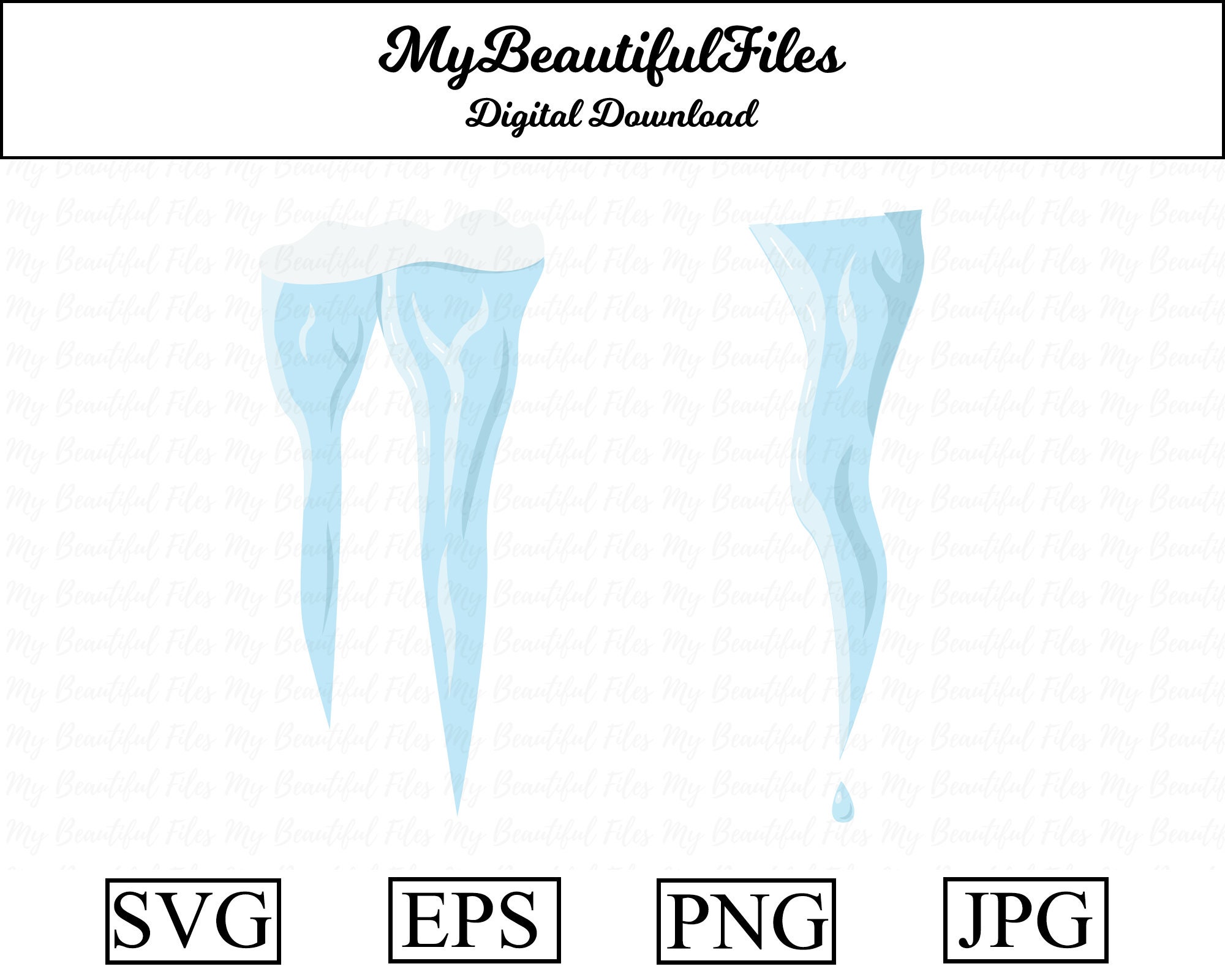 Single Icicle Clipart