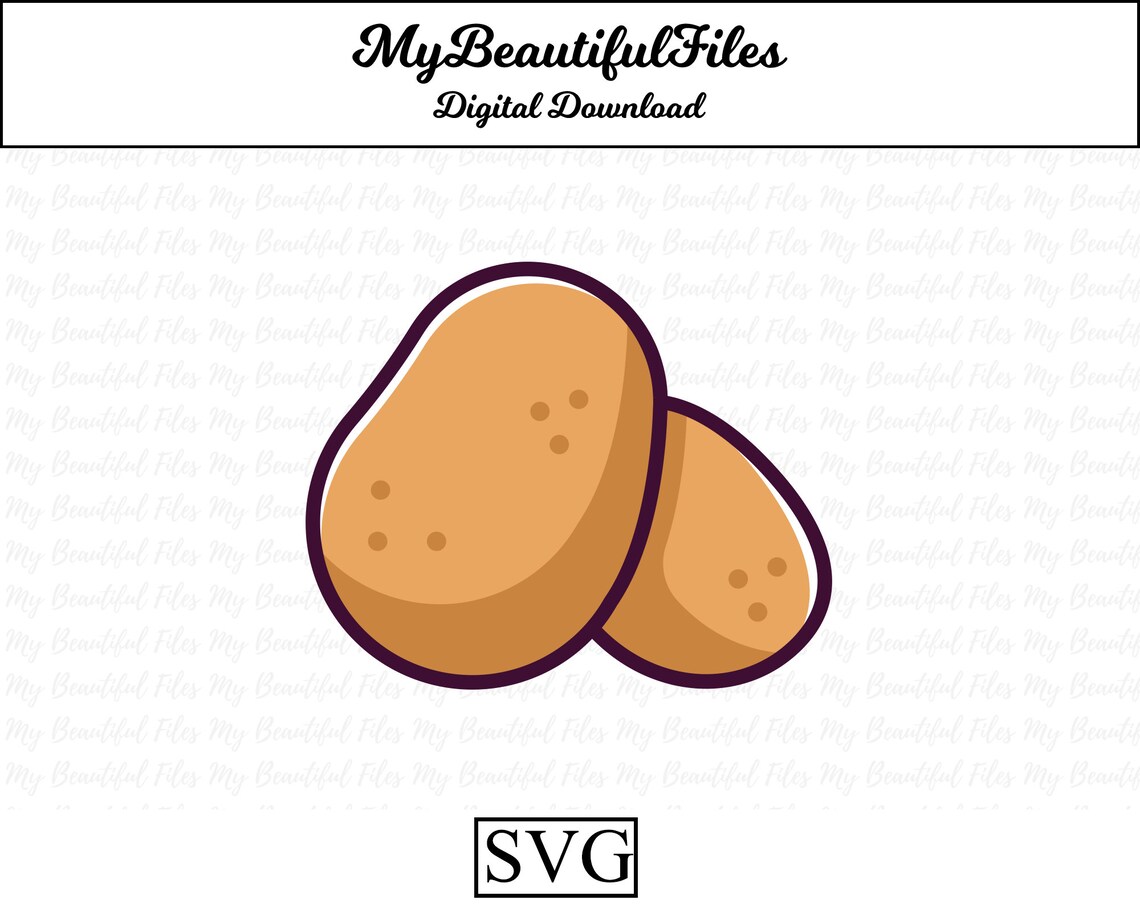 Potatoes SVG Digital Download Potatoes File for Printable - Etsy