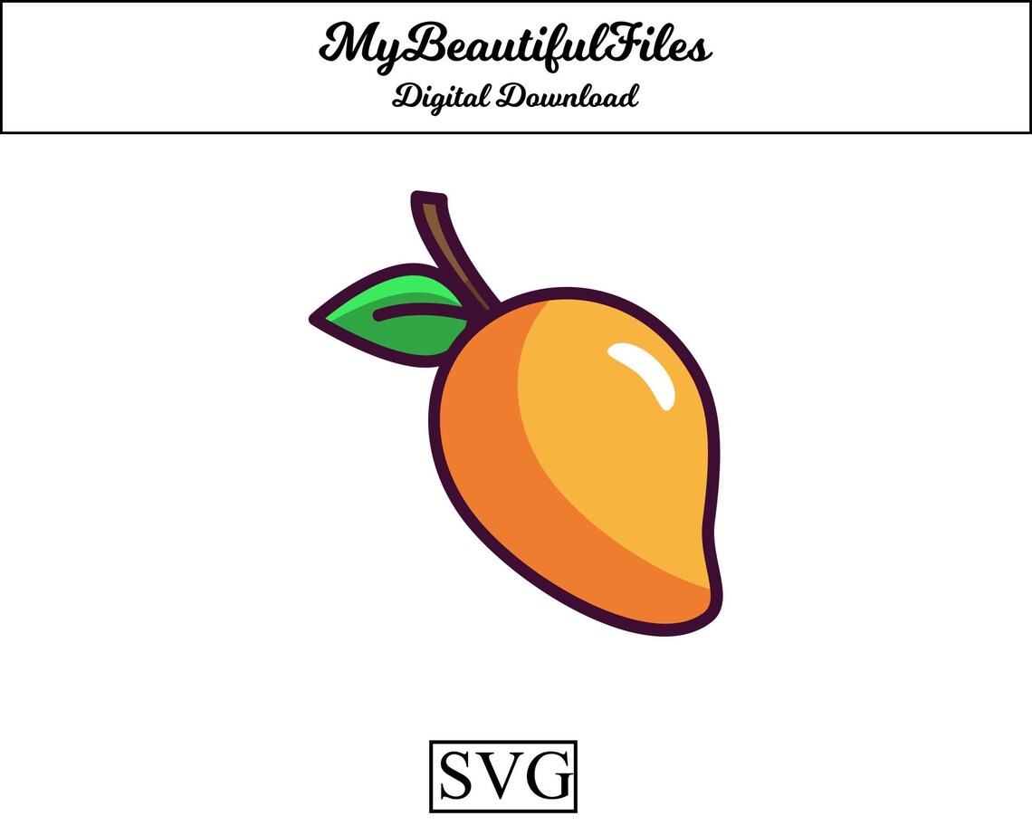 Mango SVG Digital Download Mango File for Printable Art - Etsy