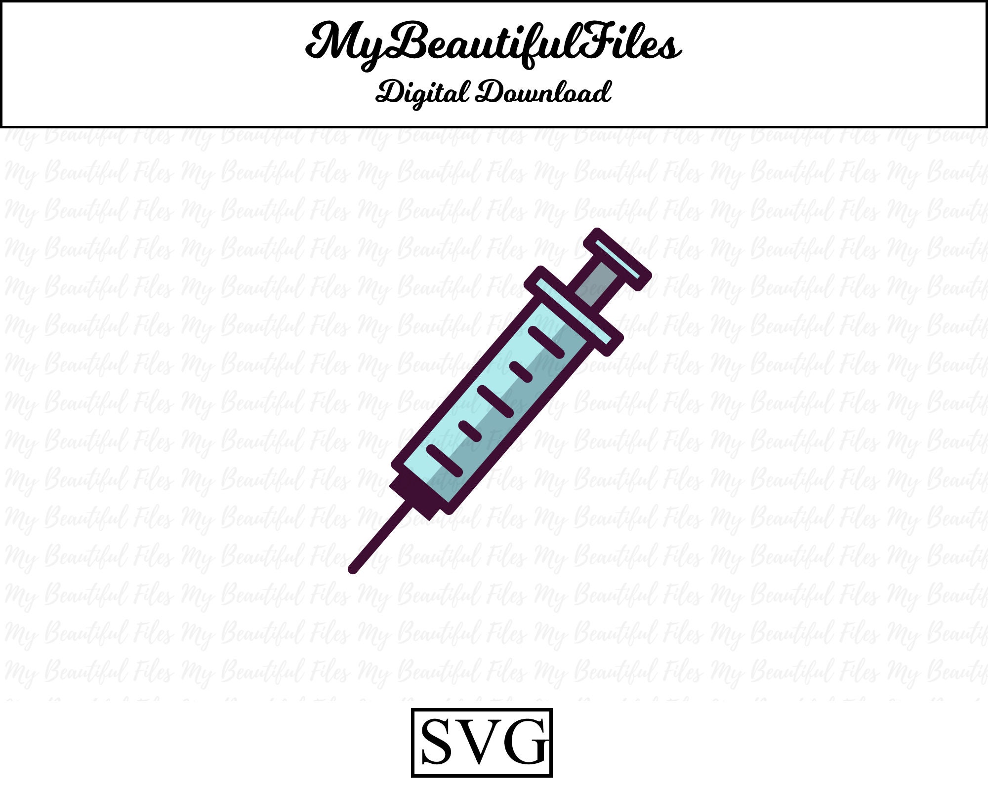 Syringe SVG Digital Download Syringe File for Printable Art and More - Etsy