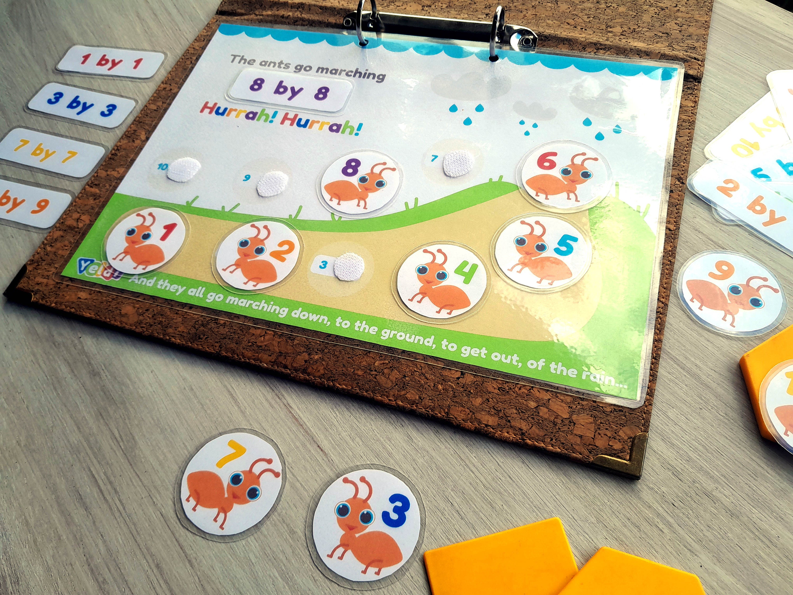 Montessori Counting Activity Ants Go Marching for Toddlers Number Match ...