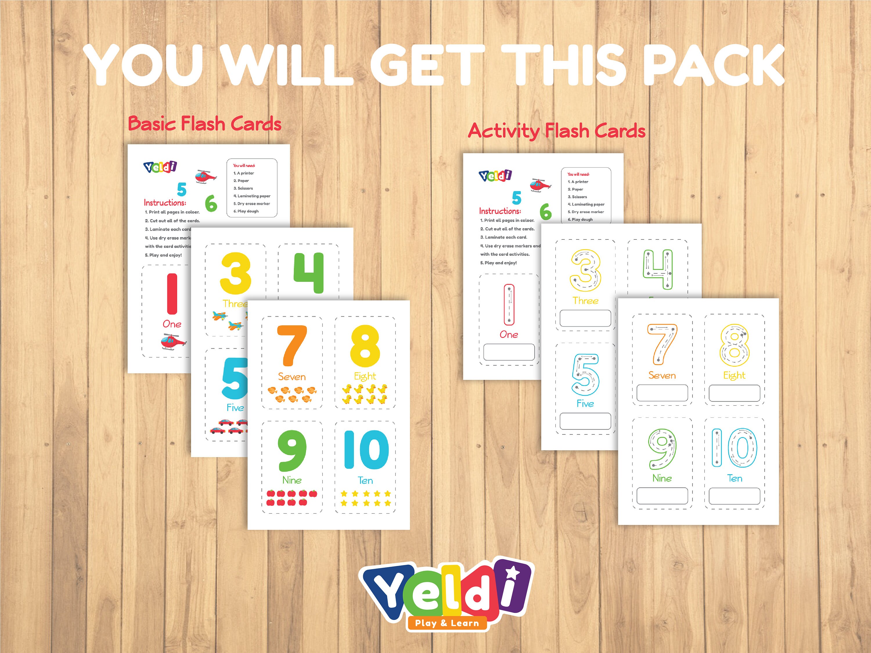 Play Doh Mats Montessori Printable Activity Numbers Tracing Playdough ...