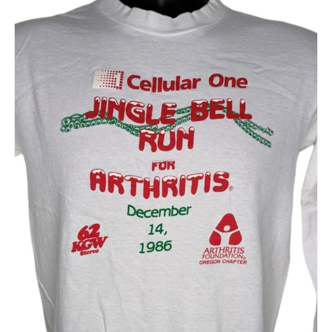 Cellular One Jingle Bell Run Vintage 80s Tshirt Size M Made in USA - Etsy