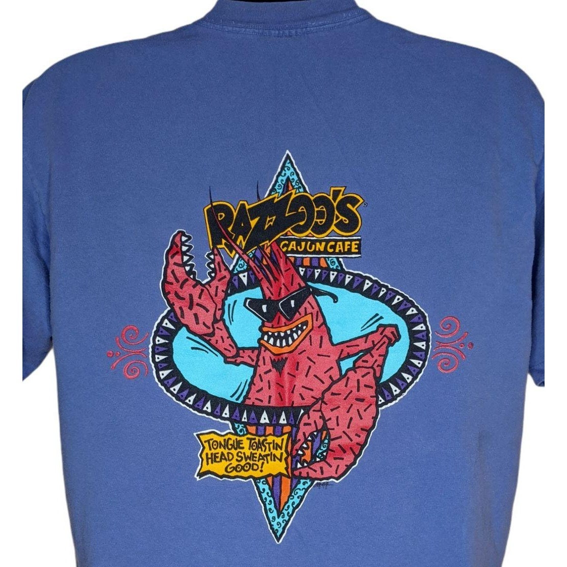 Razzoo's Cajun Cafe Vintage Tshirt Crawfish Size Large Made in USA - Etsy