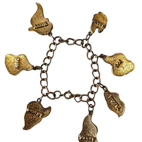 Seven Dwarfs Disney Snow White Vintage Gold-Toned Cha… - Gem