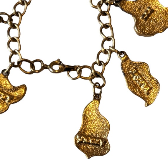 Seven Dwarfs Disney Snow White Vintage Gold-Toned Cha… - Gem