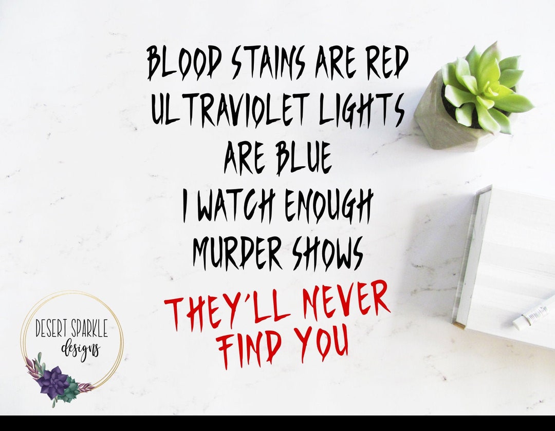 True Crime Poem SVG True Crime SVG True Crime Tumbler Quote SVG - Etsy