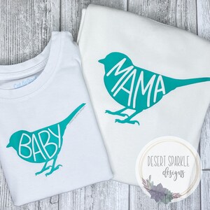 Mama Bird SVG | Baby Bird SVG | Mama Bird and Baby Bird SVG | Hand ...