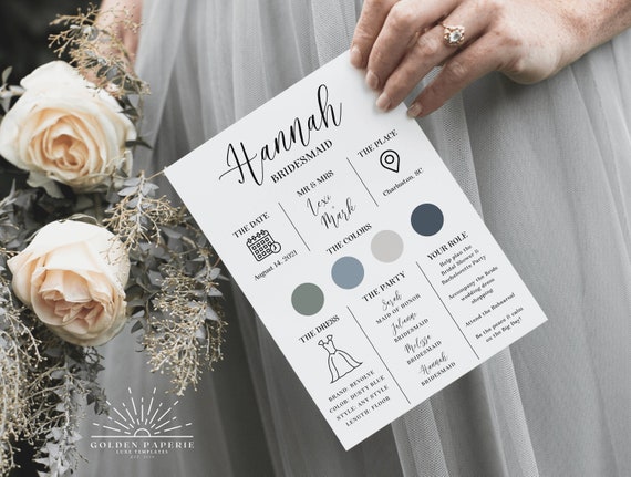 Bridesmaid Info Card Template Custom Bridesmaid Proposal Etsy Canada Bridesmaid Info Card Template Custom Bridesmaid Proposal Etsy Canada