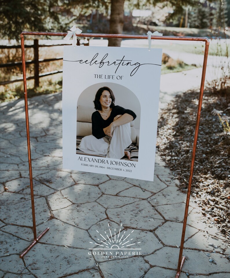 Memorial Welcome Sign Template Funeral Welcome Sign - Etsy