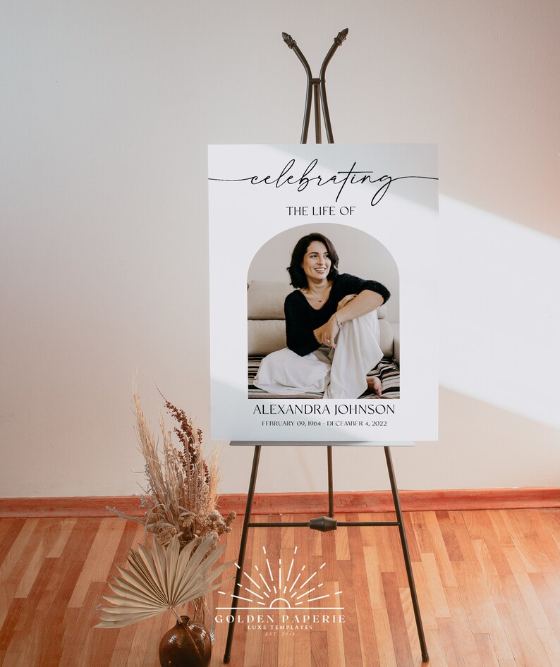 Memorial Welcome Sign Template Funeral Welcome Sign - Etsy