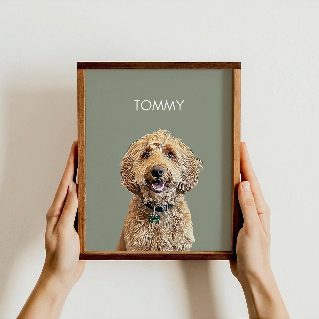Custom Pet Loss Gift Portrait, Custom Pet Portrait, Dog Portrait, Cat ...