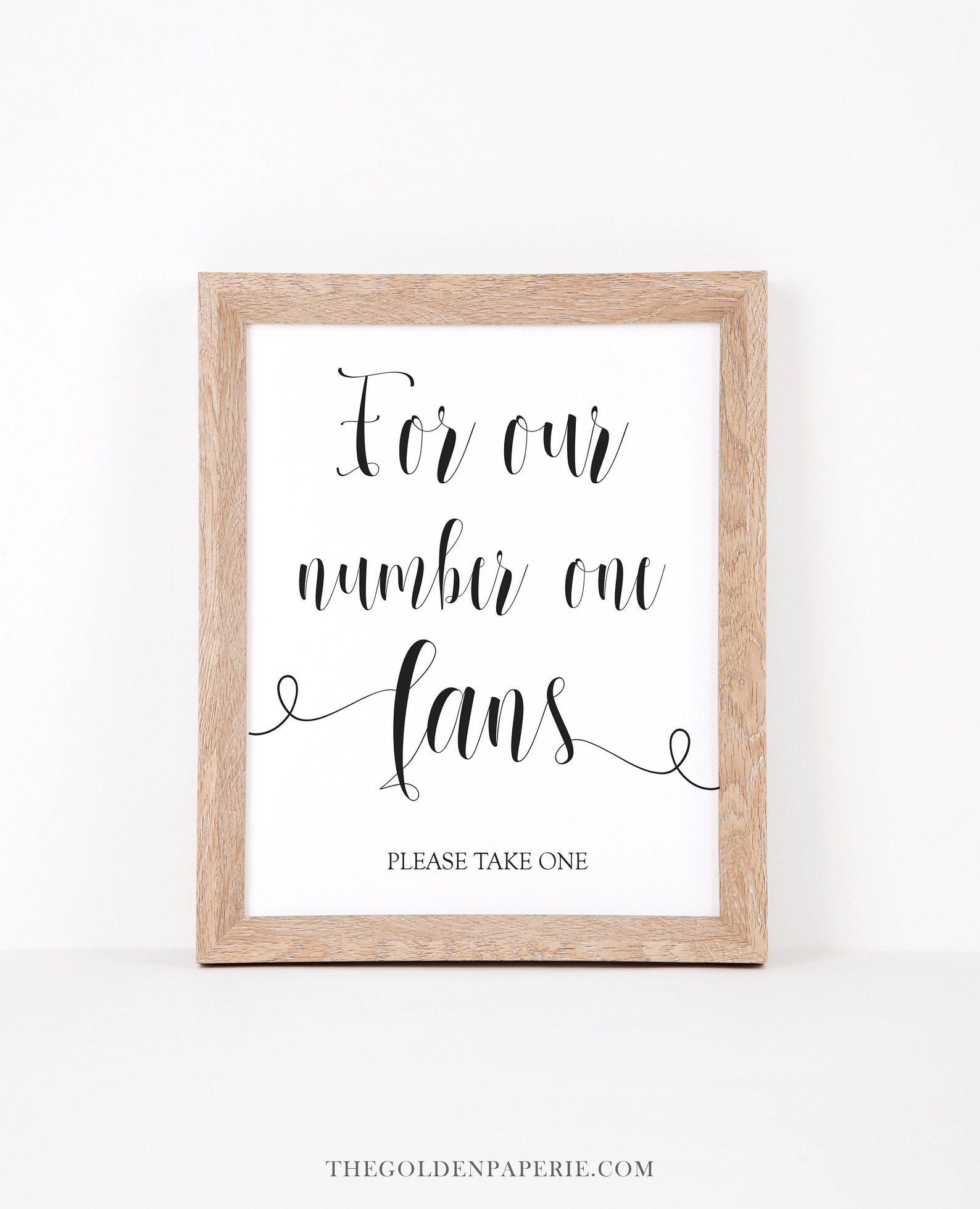 For Our Number One Fans Wedding Fan Sign Wedding Fan Summer - Etsy