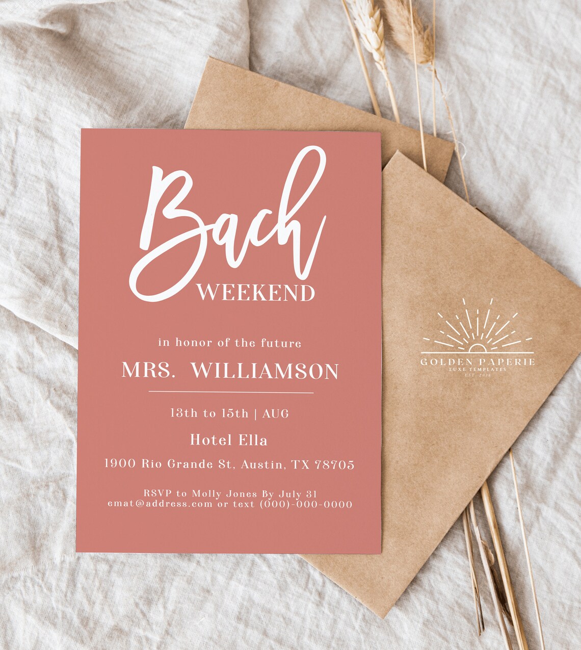 Bachelorette Party Invitation Template Bachelorette Weekend - Etsy