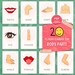 Body Parts Flashcards - 20 Printable Cards for Early Learning - Etsy