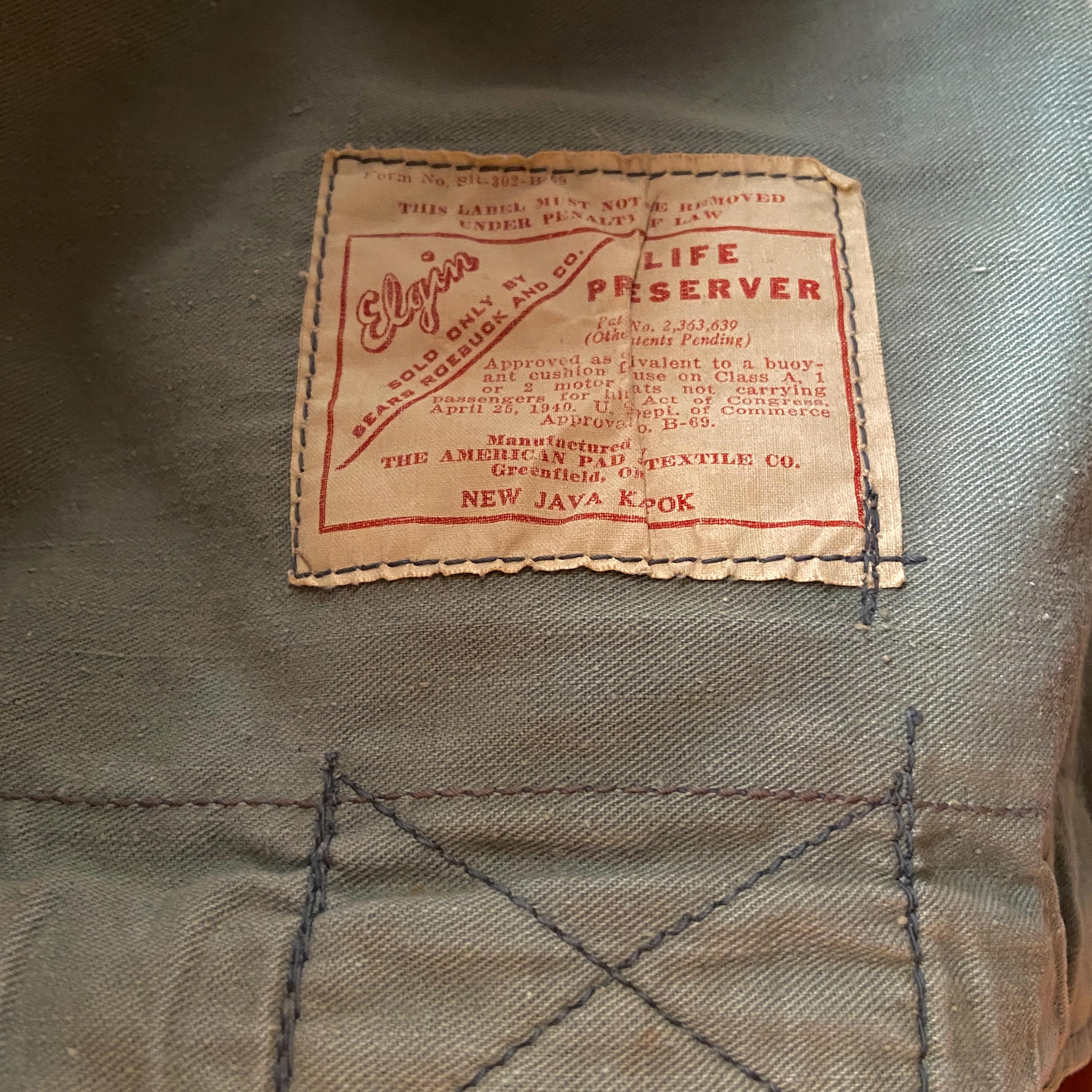 Vintage 1940s Kapok Life Jacket Preserver Vest WWII - Etsy
