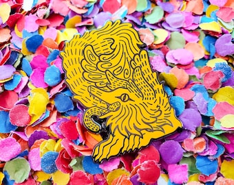 The Texas Zodiac - Cougar Hard Enamel Pin | Lapel Pin, Badge - Etsy