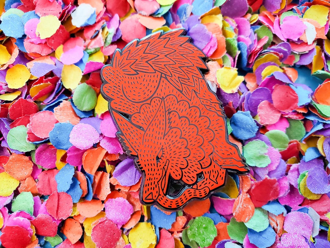 The Texas Zodiac - Coyote Hard Enamel Pin | Lapel Pin, Badge - Etsy