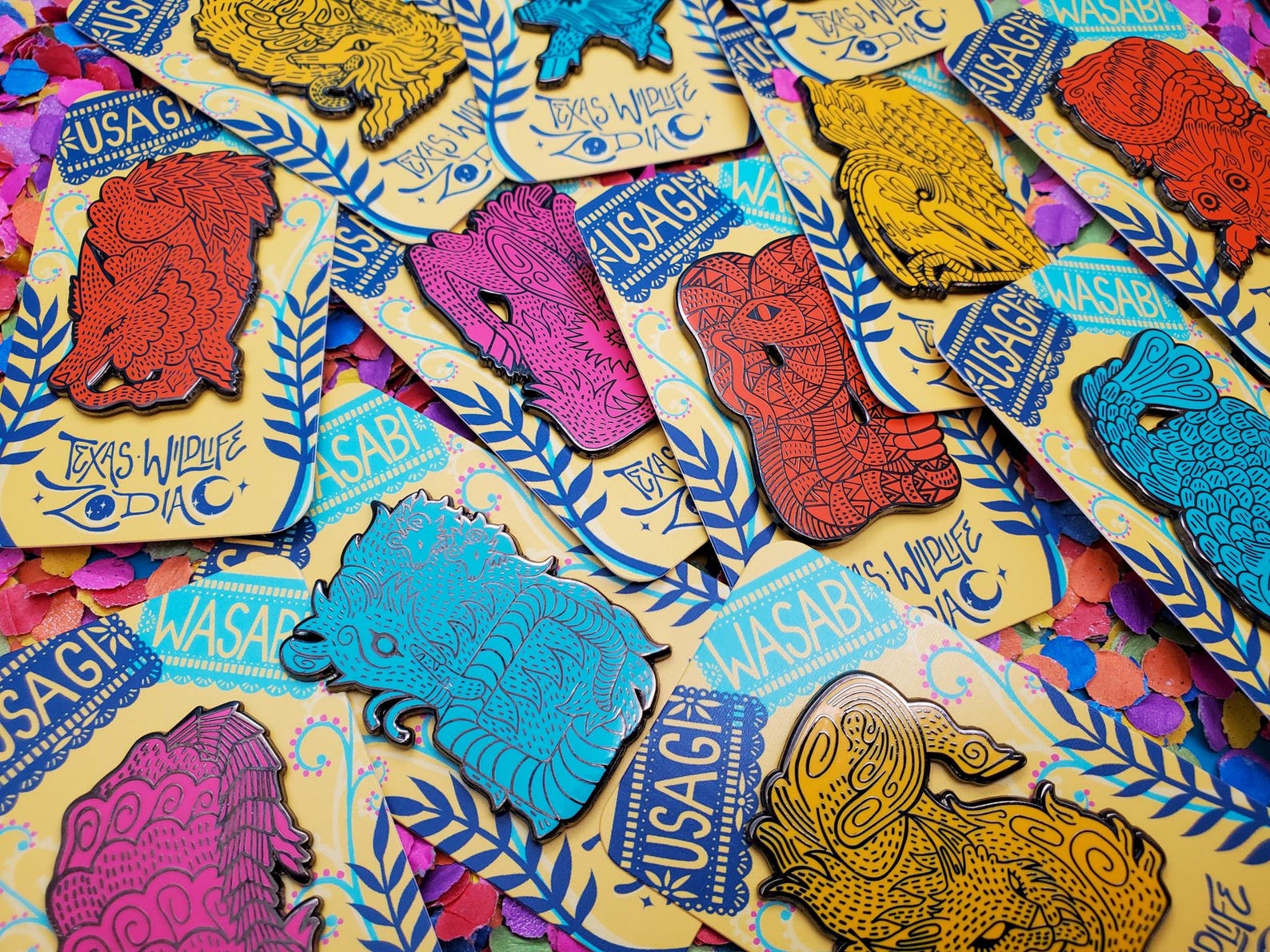 The Texas Zodiac - Cougar Hard Enamel Pin | Lapel Pin, Badge - Etsy