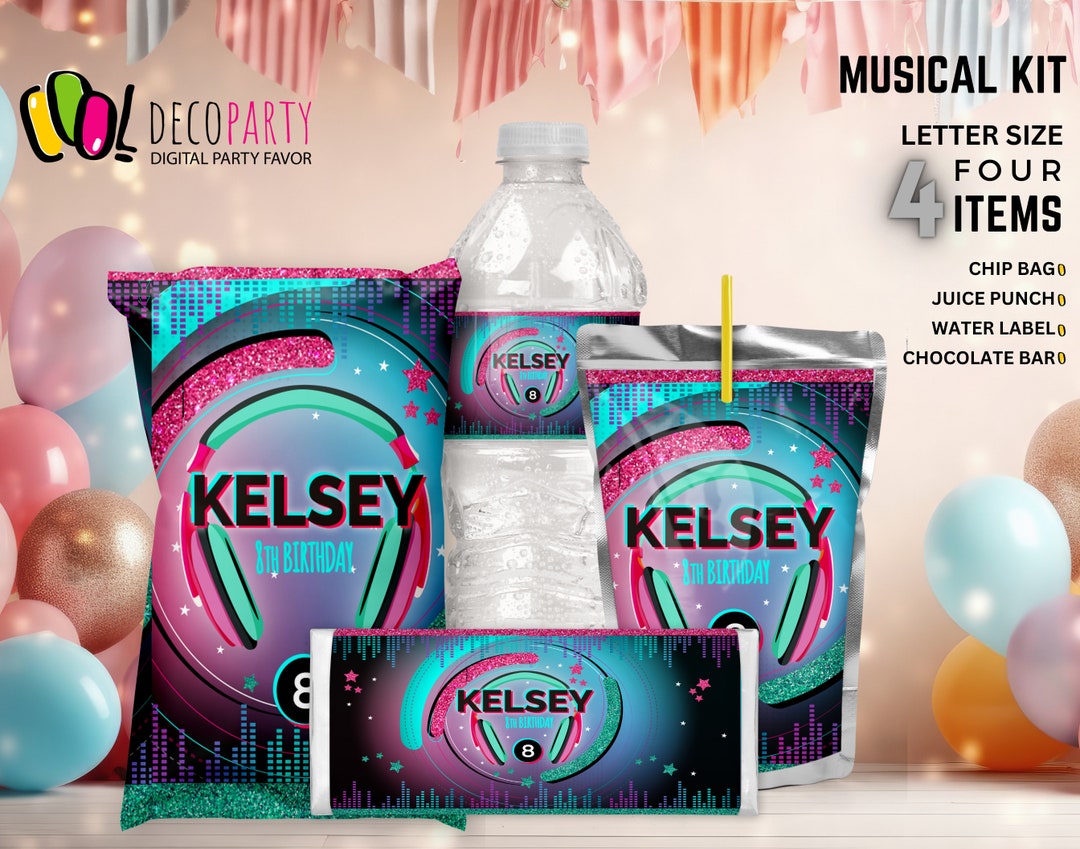 Music Party Bundle PRINTABLE Kit, Music Decoration, Music Party Favors ...