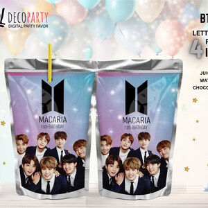 BUNDLE 4 BTS Digital and Printable Party Decoration, BTS Birthday Party ...