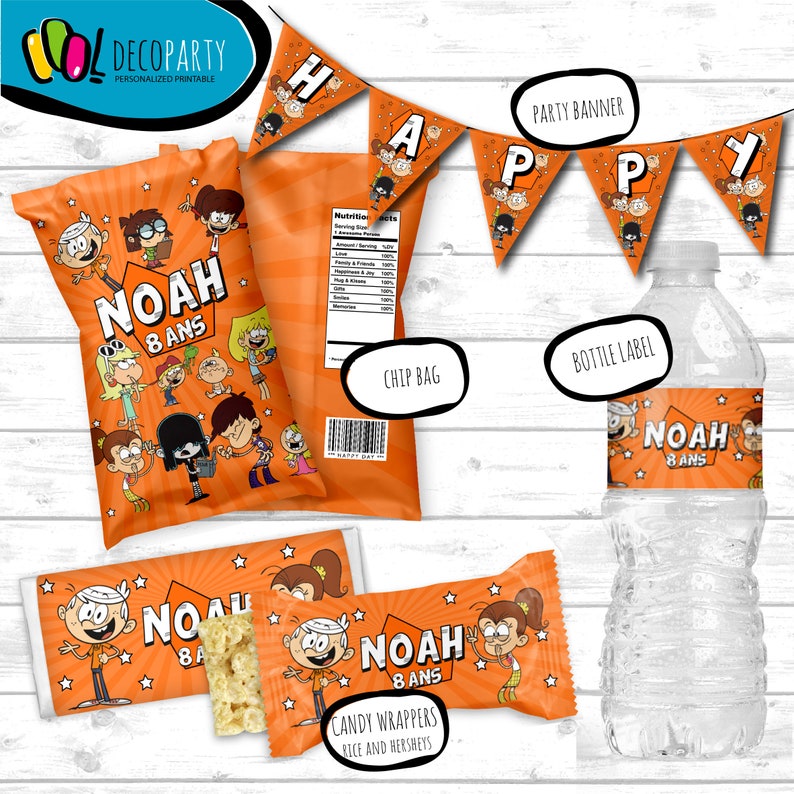 Loud House Birthday Printables Loud House Party Bundle - Etsy