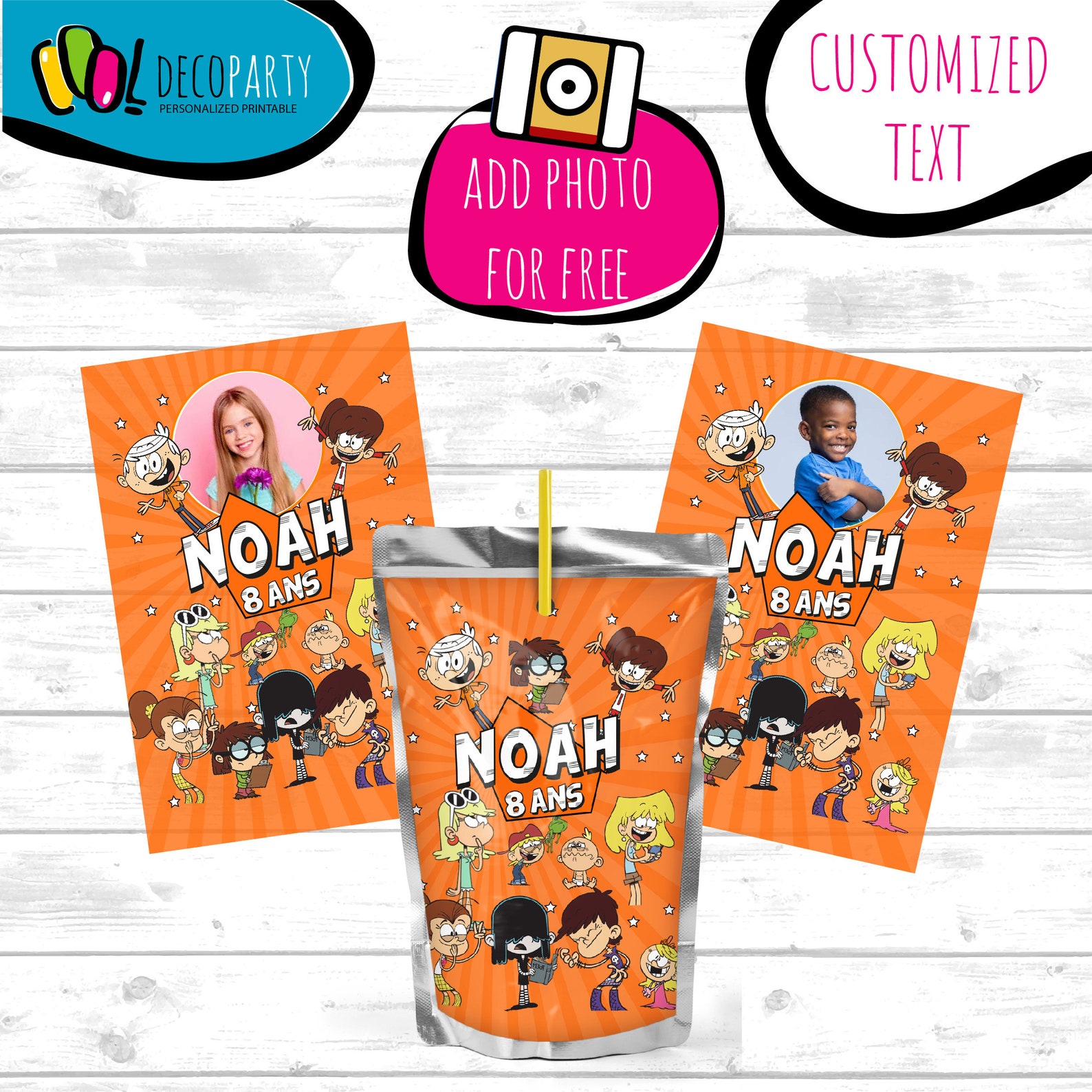 Loud House Birthday Printables, Loud House Party Bundle Labels, Loud ...