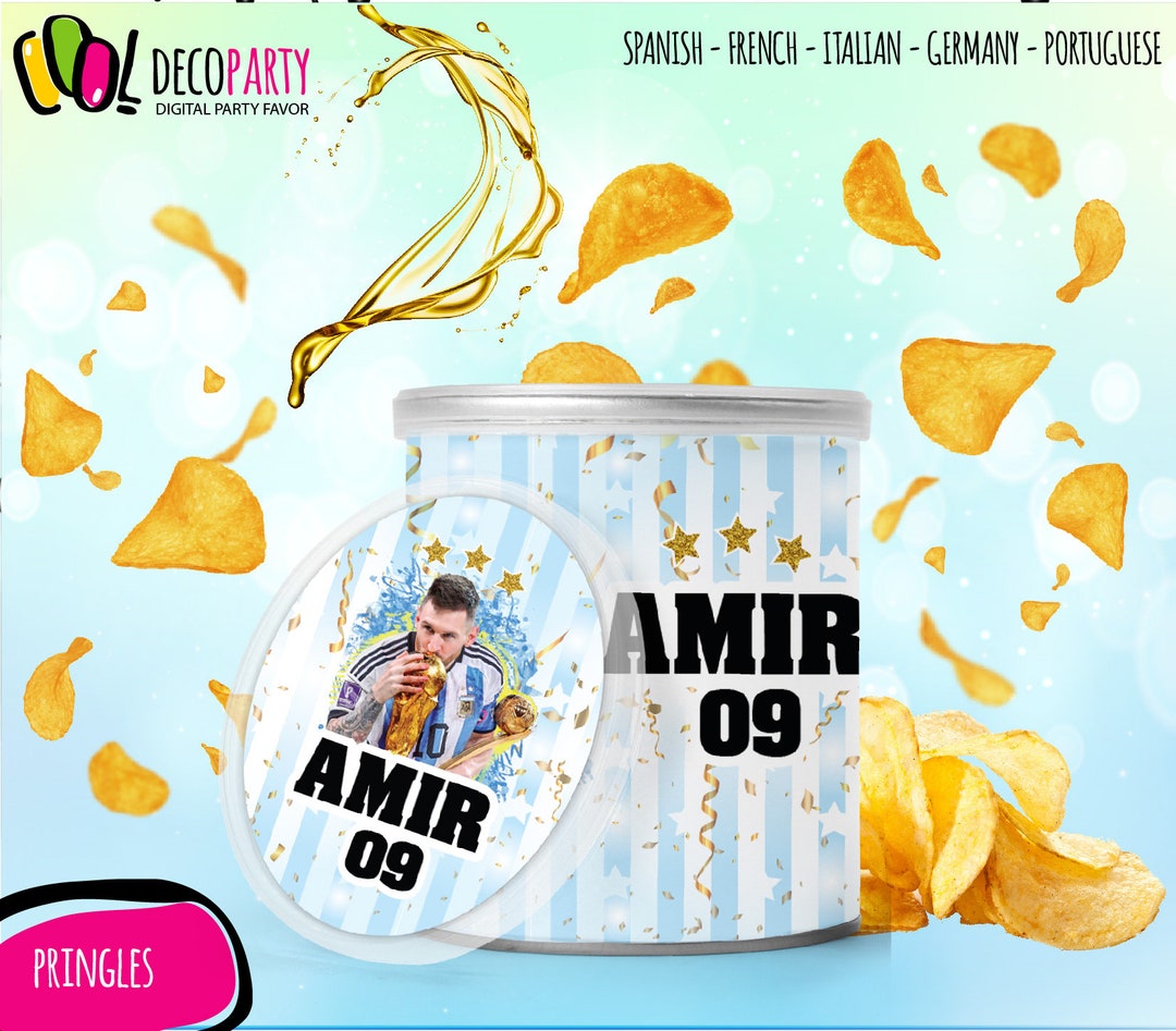 Pringles Can Labels Sky Blue, Argentina Birthday Labels, Printable ...