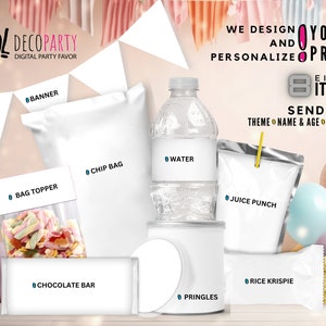 KIDS Birthday Party Custom Bundle, Custom Party Favors for Kids ...