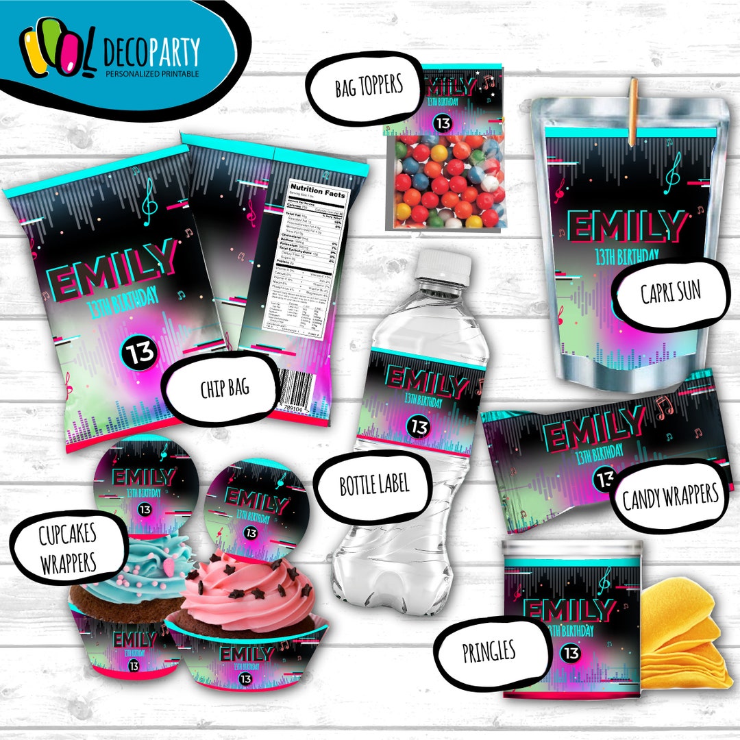 Music Birthday Party Pack, Dance Party Music Bundle - Etsy