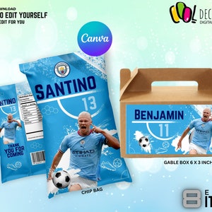 Editable Manchester City Party Bundle, City Birthday Party Bundle ...