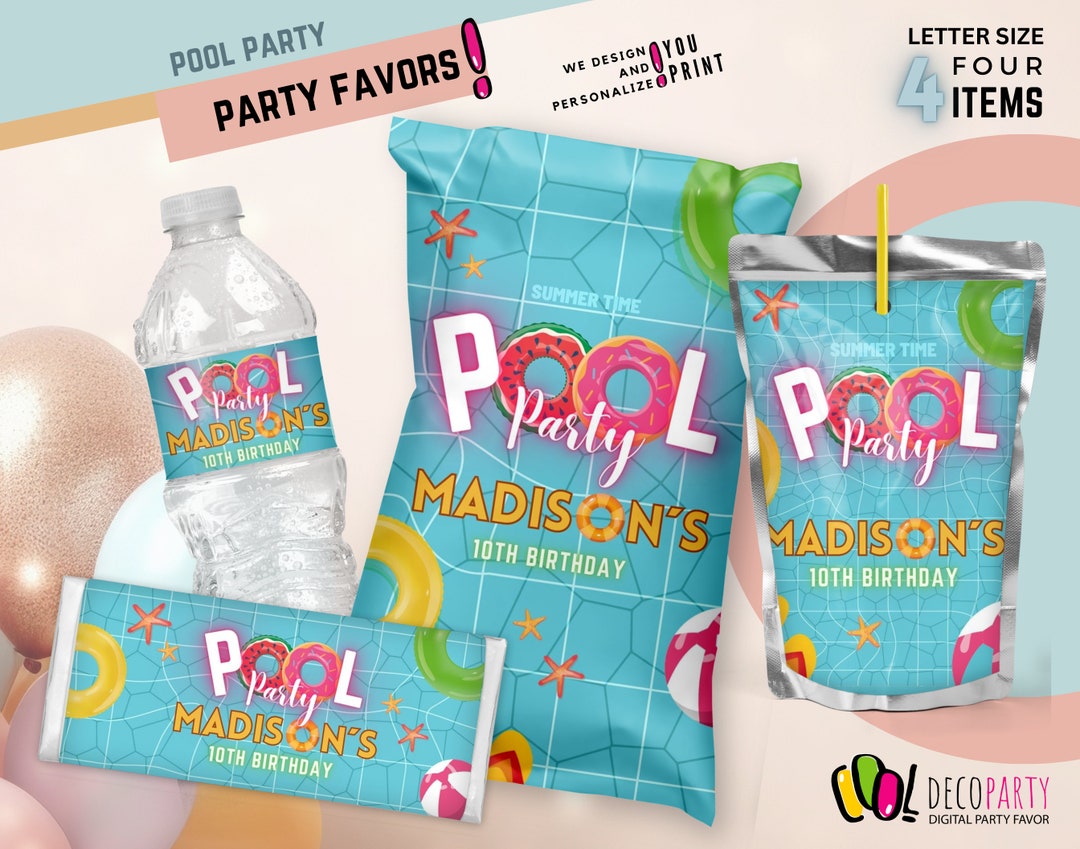 BUNDLE 4 Pool Party Bundle, Pool Party, Splash Party Bundle, Summer ...