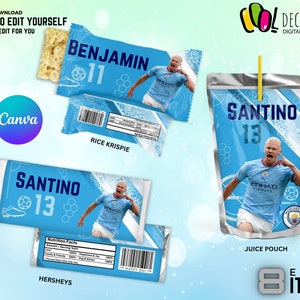 Editable Manchester City Party Bundle, City Birthday Party Bundle ...