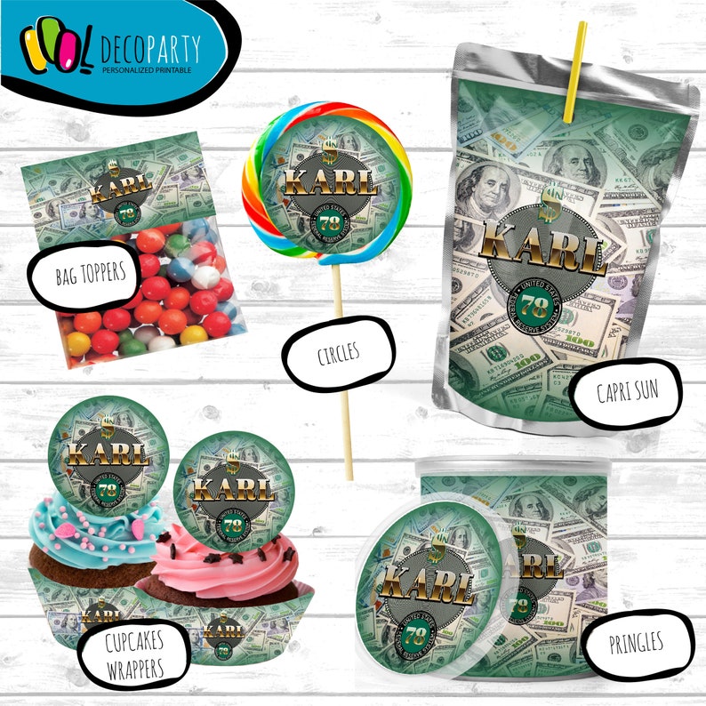 Money Maker Party Decoration Pack, Dollar Party Decorations Pack, Money ...