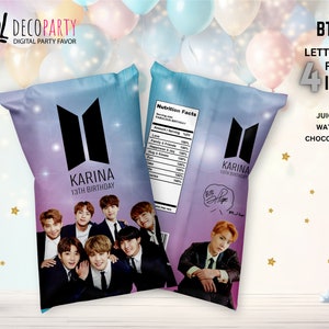 BUNDLE 4 BTS Digital and Printable Party Decoration, BTS Birthday Party ...