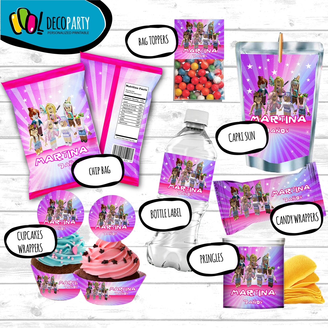 Roblox Girl Party Label Pack Girl Roblox Birthday Printables - Etsy Canada