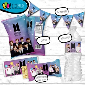 KPOP Party Decoration Pack, BTS Birthday Party Favors, Bts Kpop Party ...