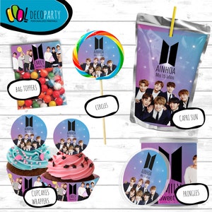 KPOP Party Decoration Pack, BTS Birthday Party Favors, Bts Kpop Party ...