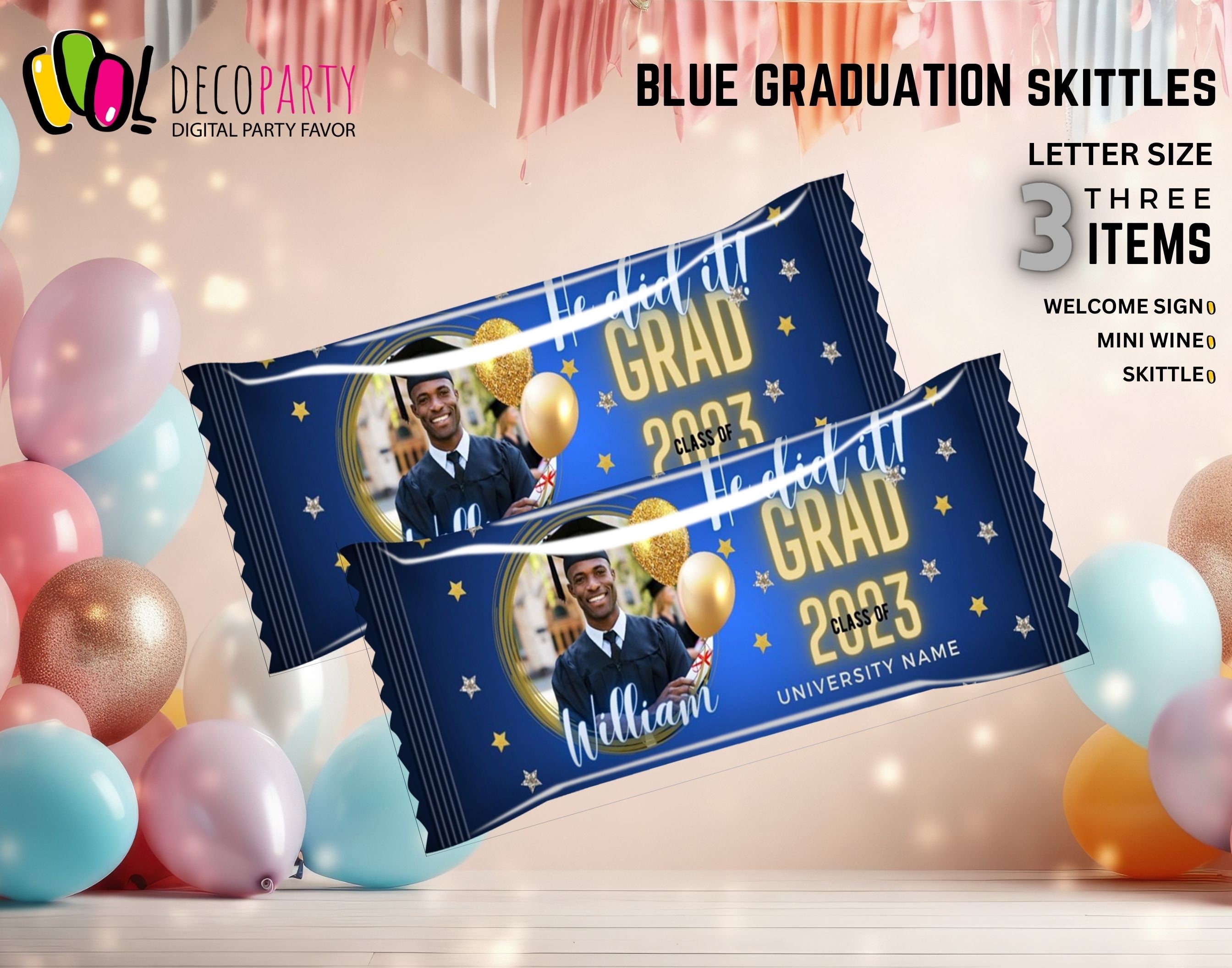 Class of 2025 Graduation Favors Blue Custom Pack, Graduation Ceremony ...