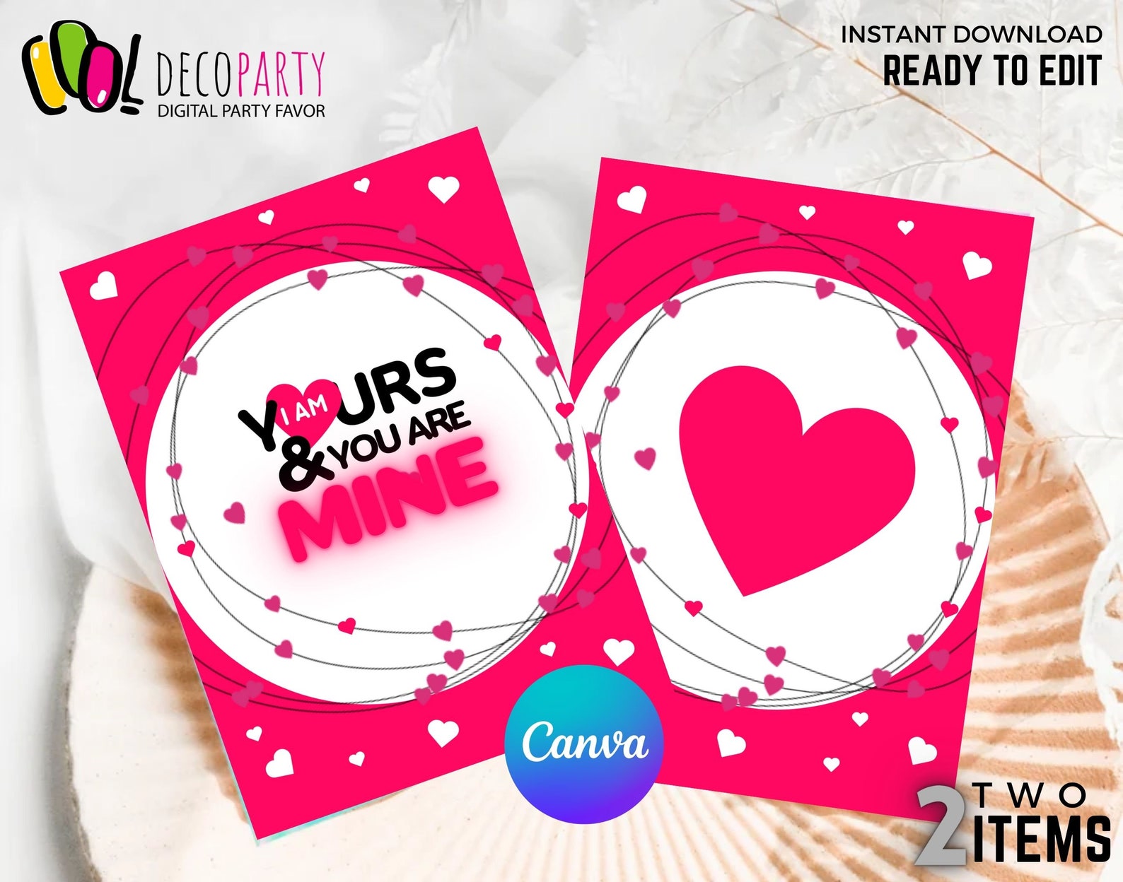 Valentine Card Editable, Valentines Greeting Card Editable - Etsy