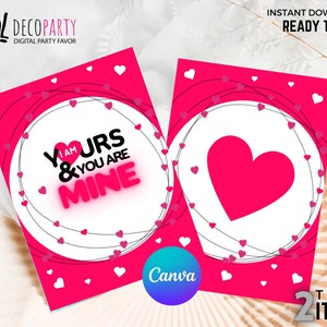 Valentine Card Editable, Valentines Greeting Card Editable - Etsy