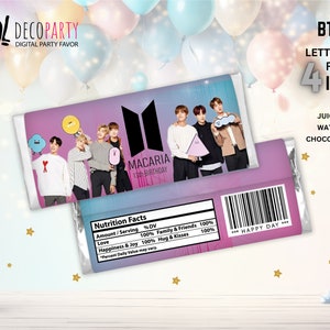 BUNDLE 4 BTS Digital and Printable Party Decoration, BTS Birthday Party ...