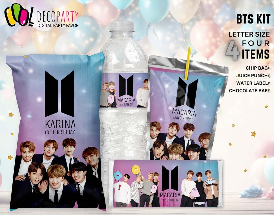 BUNDLE 4 BTS Digital and Printable Party Decoration, BTS Birthday Party ...