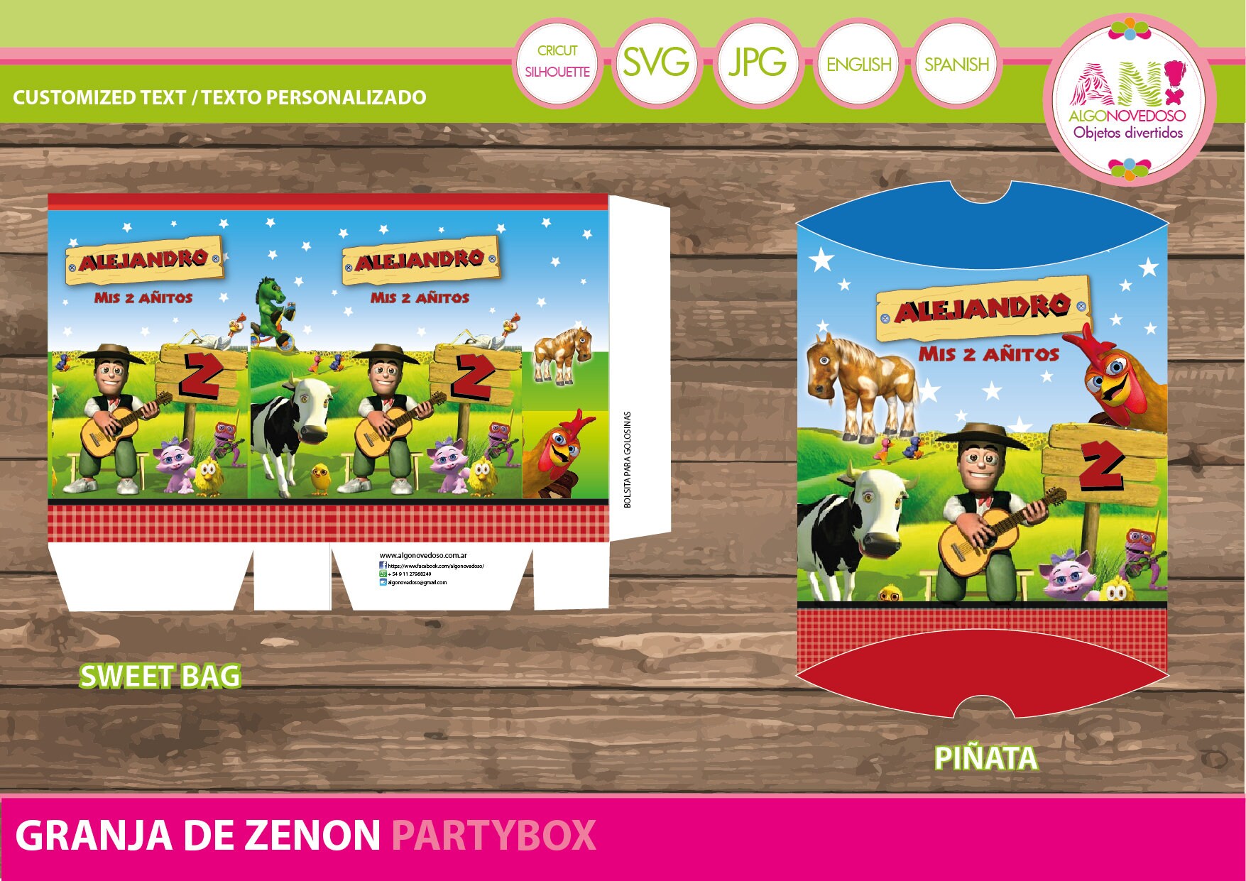 Kit imprimible granja de zenon kit de plantillas - Etsy España