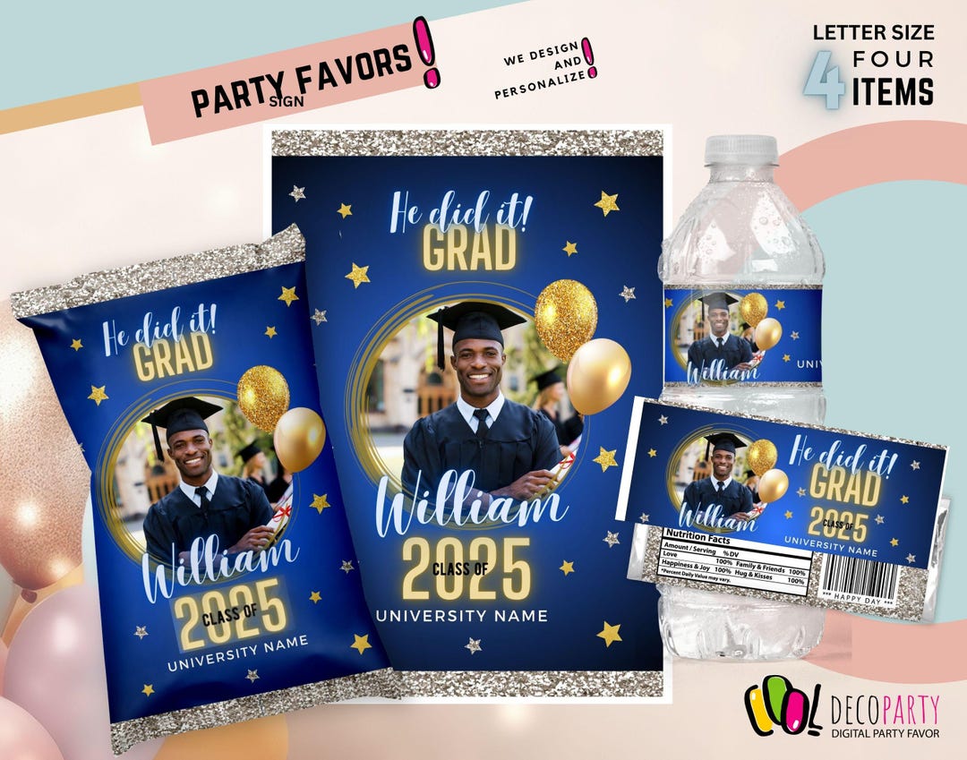 Senior Graduation 2025 Party Favors Pack, Class of 2025 Graduation ...
