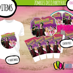 Zombies 2, Zombies Birthday 20 Digital Items, Zombies Party, Zombies ...